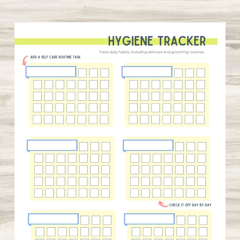 Hygiene Tracker: Personal Cleanliness Monitor, Health Habit Tracker ...