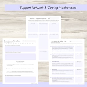 Safety Plan Processing, Mental Health Crisis Plan, School Counselor ...