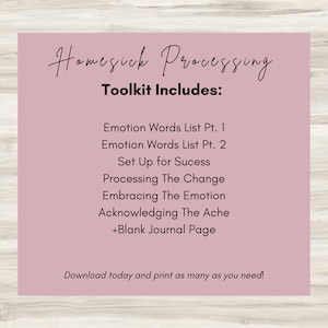 Homesickness Processing Journal Pages, Daily Self Care, Mental Health ...