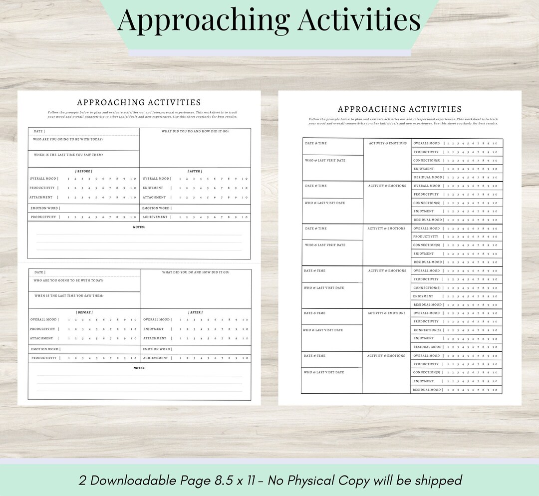 Approaching Activities- a Journal to Plan and Evaluate Interpersonal ...