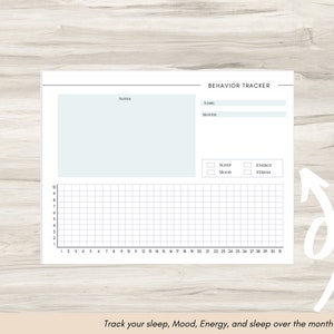 Daily Behavior Tracking: Mental Health, Mood, Sleep, Stress, Energy ...