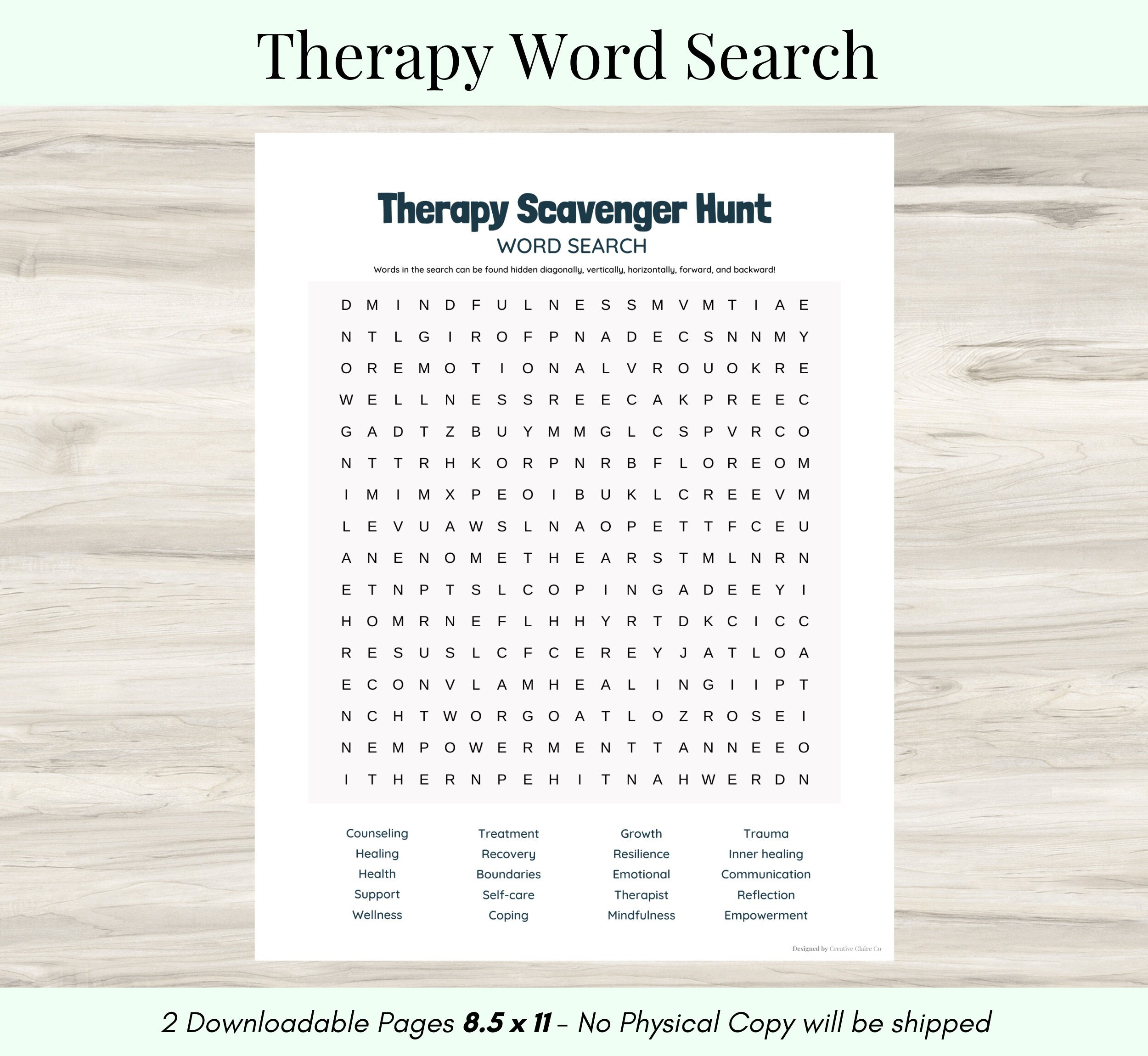 Fun Word Searches For Teenagers