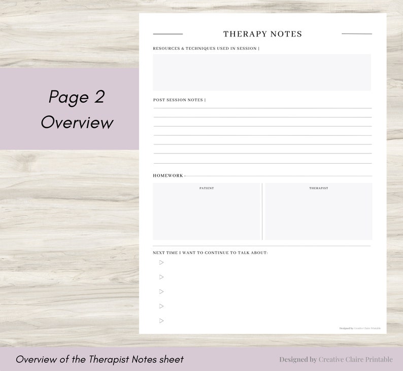 Therapist Note Sheets, Therapist Worksheet, Therapist Note Template ...