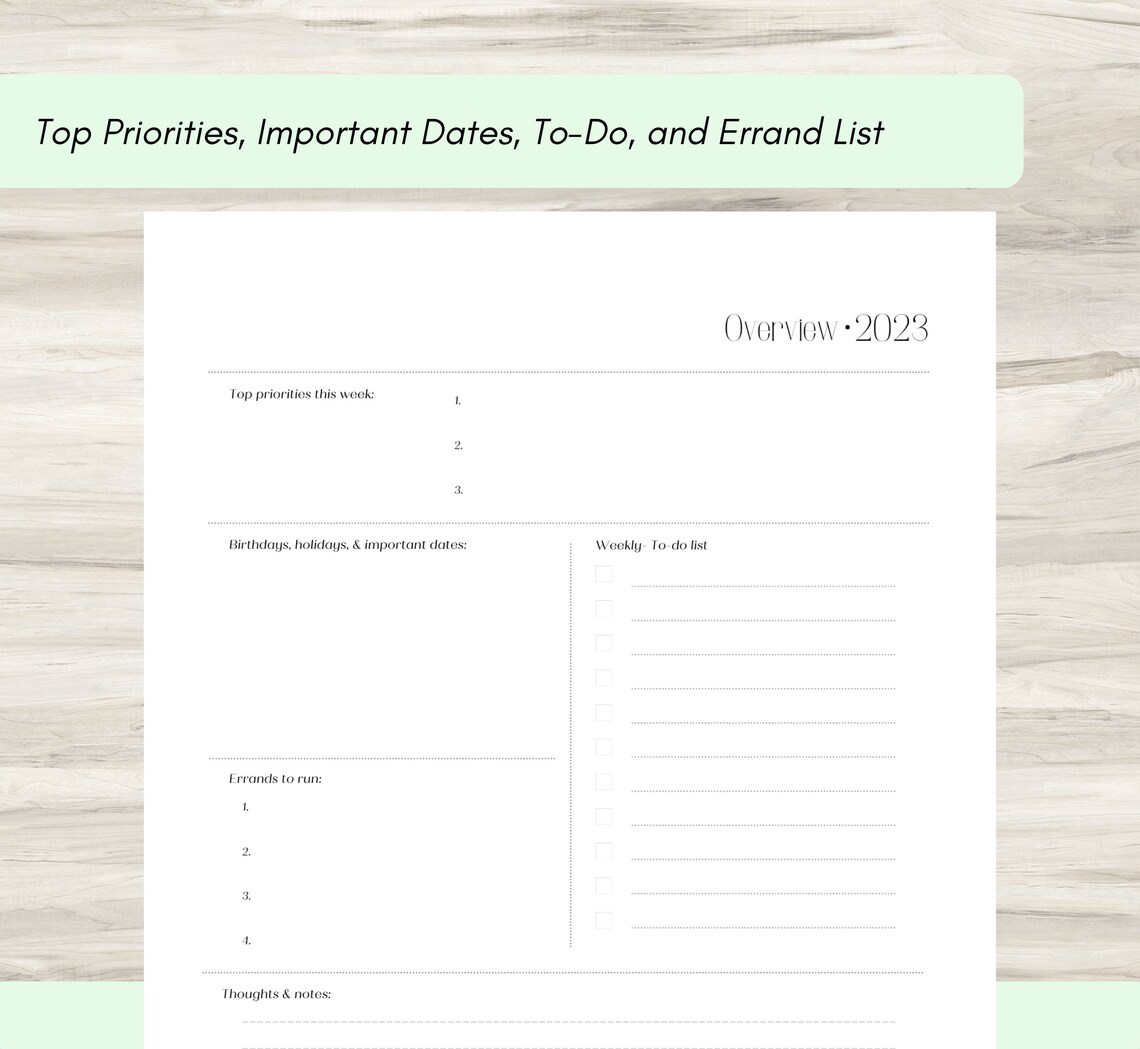 A5 2023 Weekly Dated Calendar A5 2023 Planner A5 2023 - Etsy