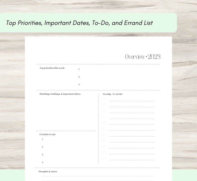 A5 2023 Weekly Dated Calendar A5 2023 Planner A5 2023 - Etsy