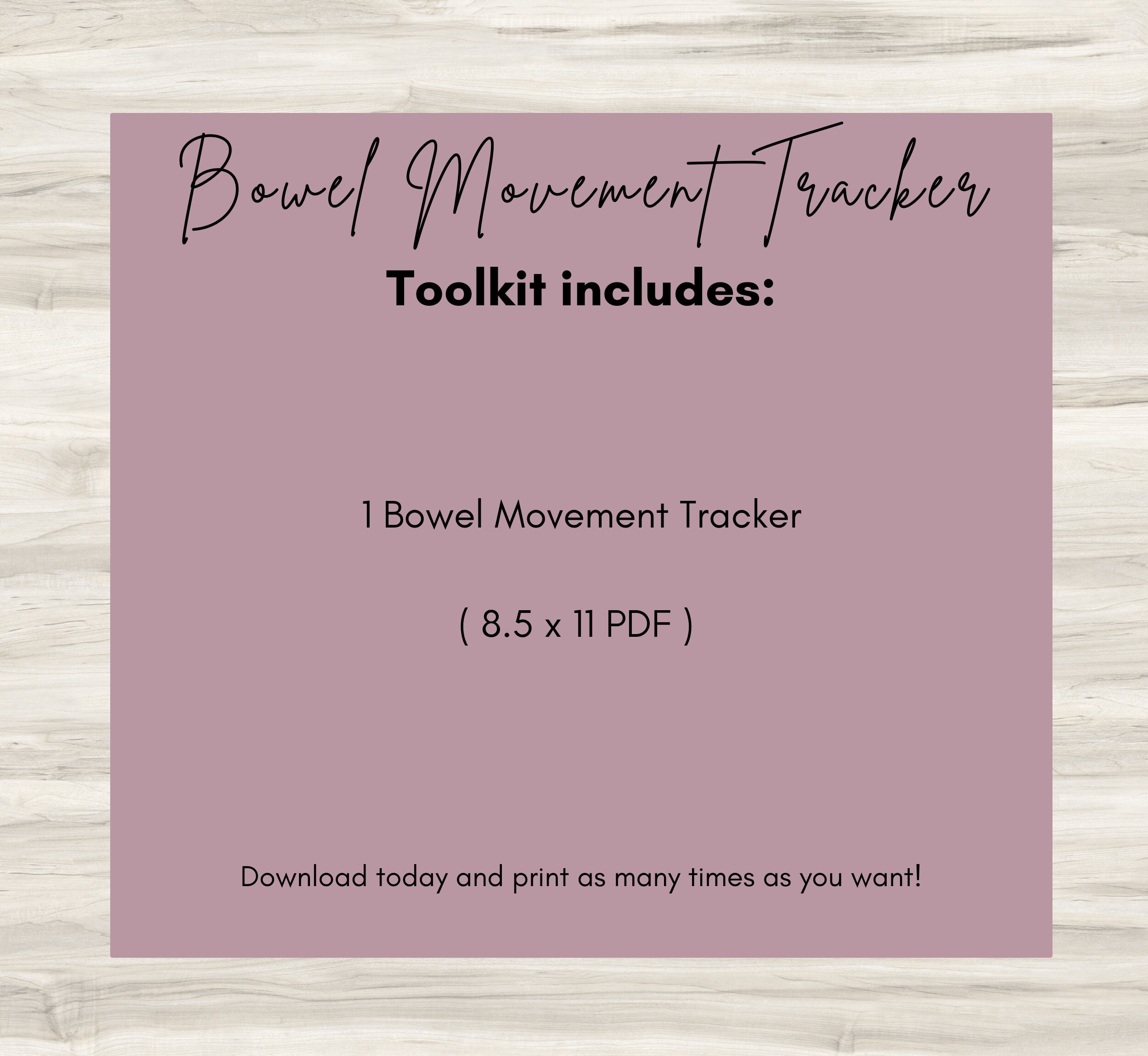 Bowel Movement Tracker IBS Tracker Irritable Bowel Syndrome - Etsy Australia