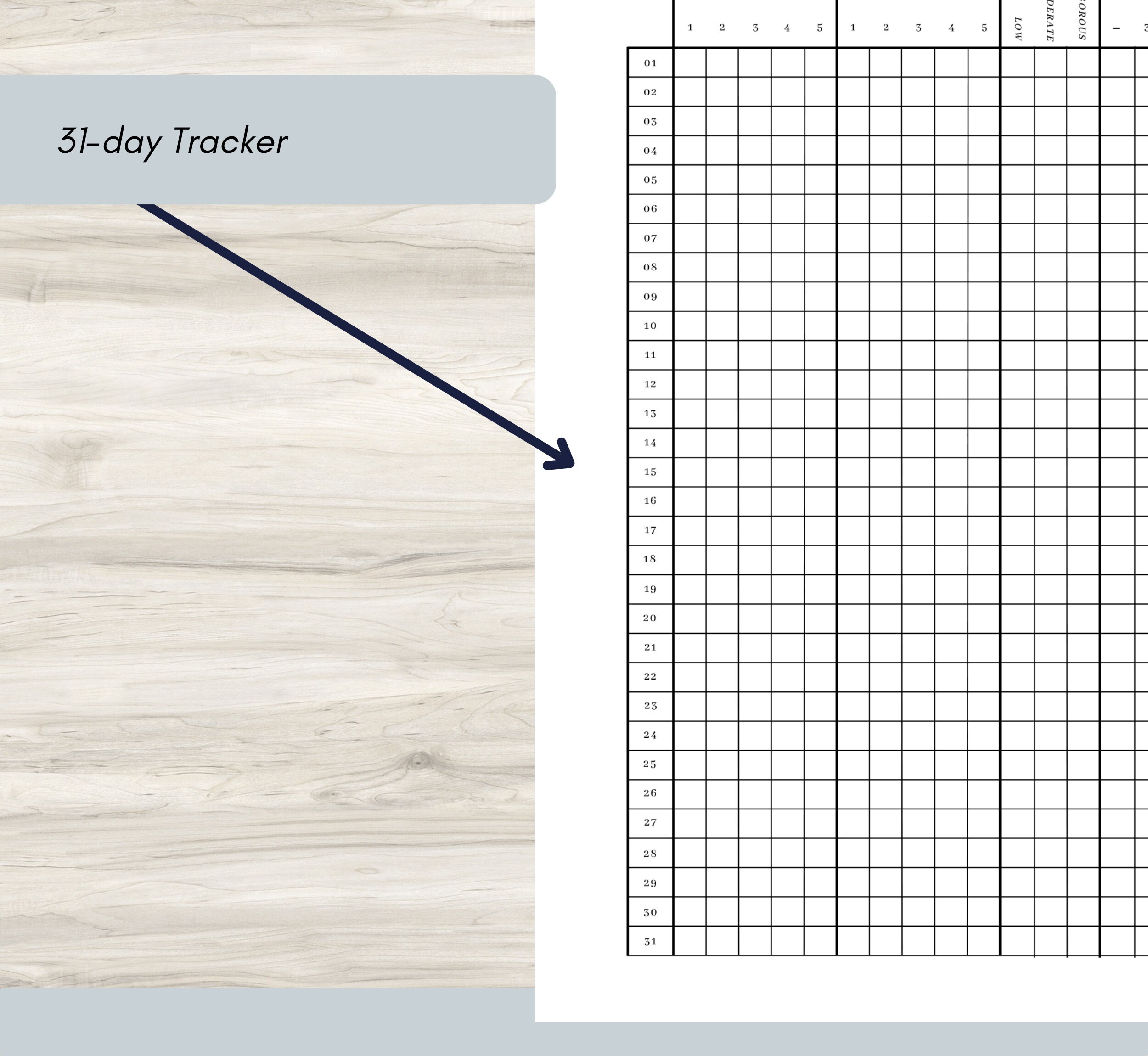Health Tracker Health and Nutrition Tracker Holistic Health | Etsy