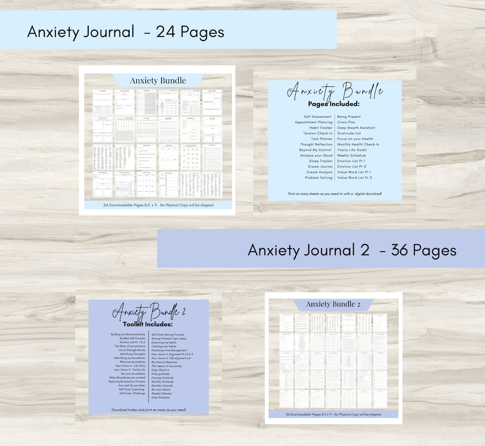 Mental Health Bundle Therapy Journals Mental Health - Etsy