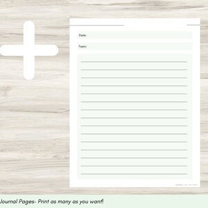 Grief Thought Processing Journal Pages for Daily Self Care, Mental ...