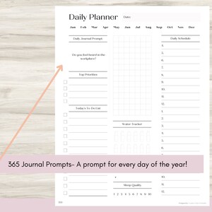 Daily Journal Prompts 2023 Planner With Prompts 365 Journal - Etsy