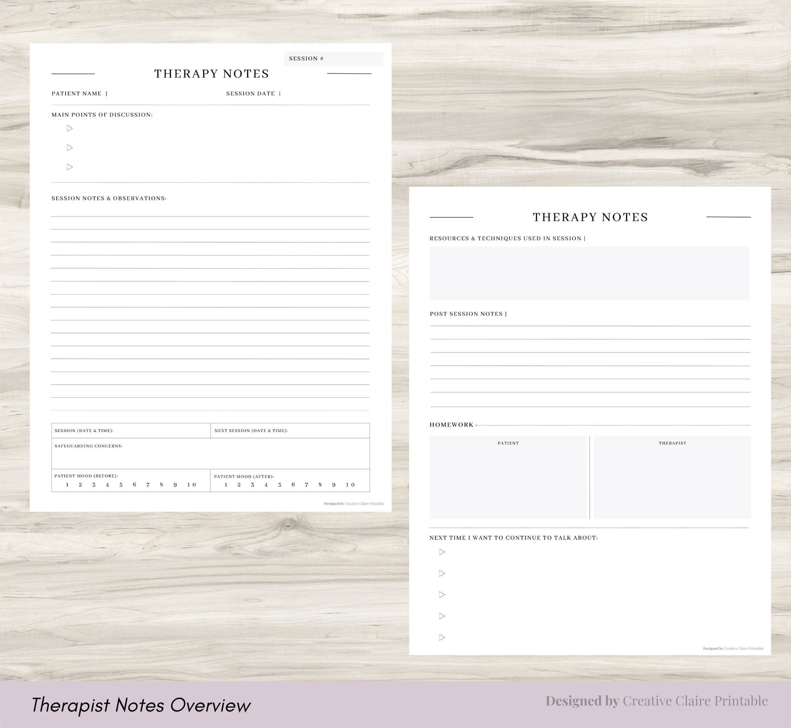 Therapist Note Sheets, Therapist Worksheet, Therapist Note Template ...