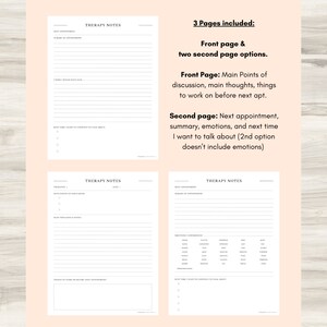 Therapy Note Sheets, Therapy Worksheet, Therapy Note Template, Therapy ...