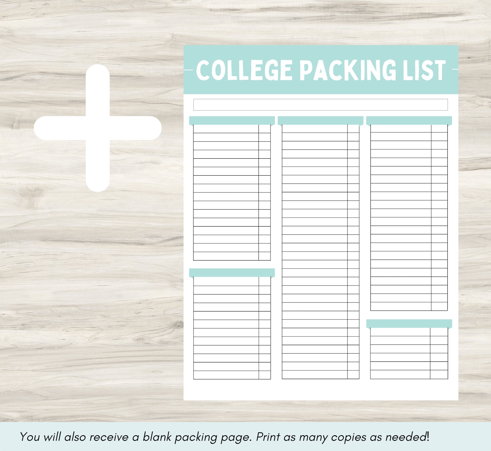 First Year of College Packing List University Packing List - Etsy
