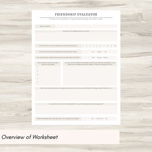 Friendship Evaluator, Processing Relationships, Relationship Goals ...