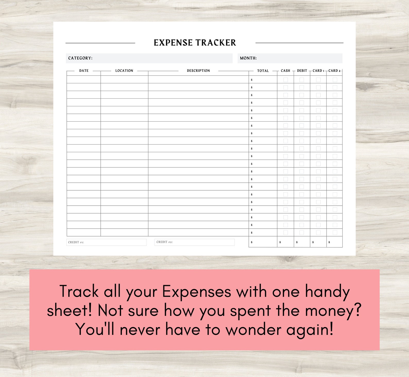 Expense Tracker Bill Tracker Utility Payments Debt - Etsy