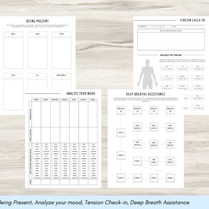 Anxiety Journal, Therapy Journal Worksheets, Digital Mental Health ...