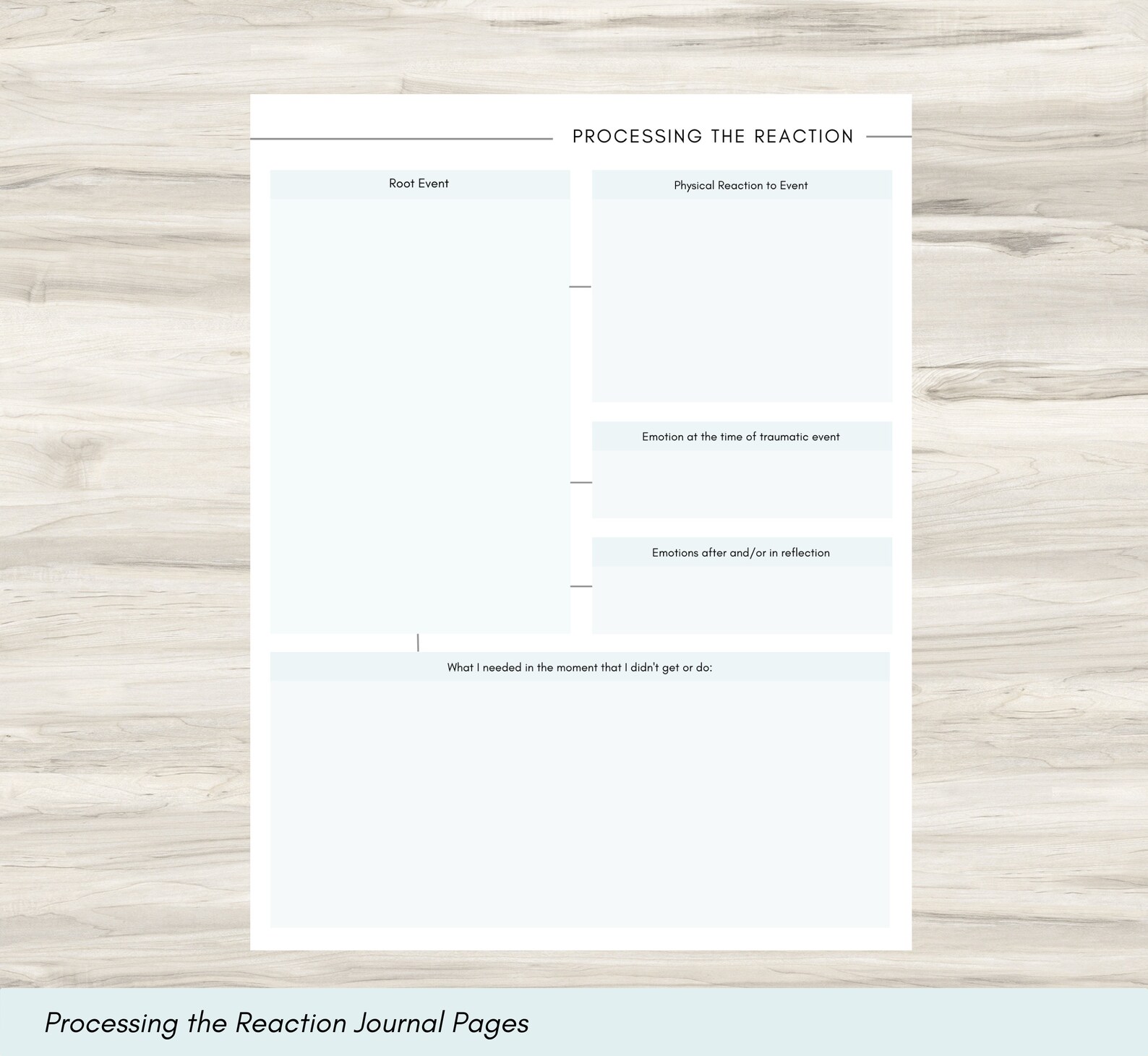 Trauma Processing Journal Pages Daily Self Care Mental - Etsy