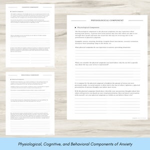 Social Anxiety Worksheets for Mental Health and Self-care, Printable ...