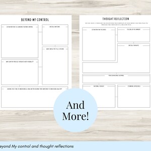 Anxiety Journal, Therapy Journal Worksheets, Digital Mental Health ...