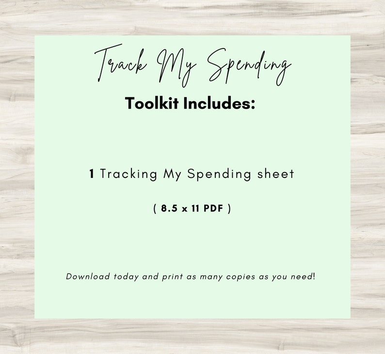 Track My Spending Bill Tracker Printable Bill Template - Etsy