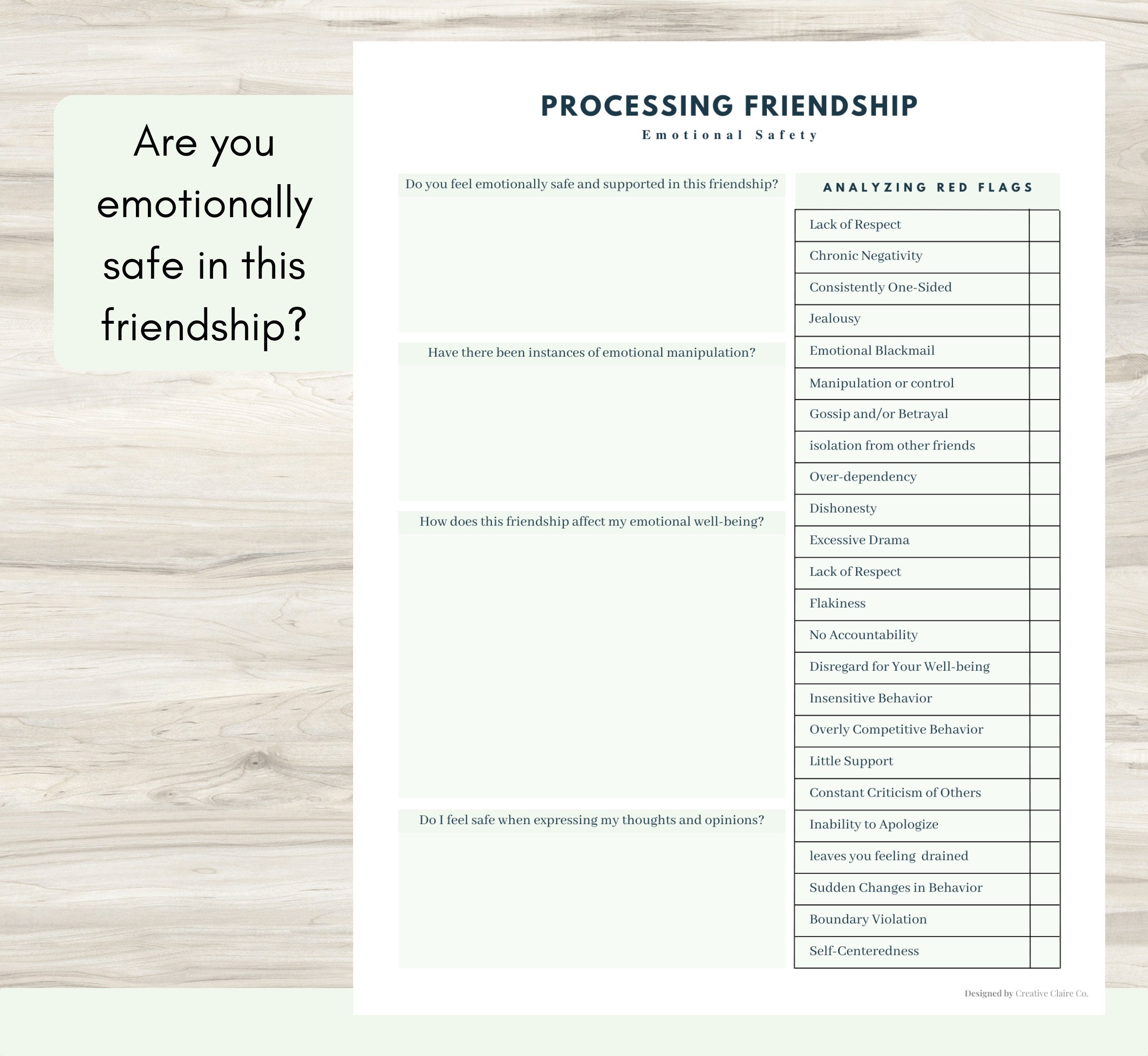 Friendship Worksheet Bundle: Relationship Counseling, Communication ...