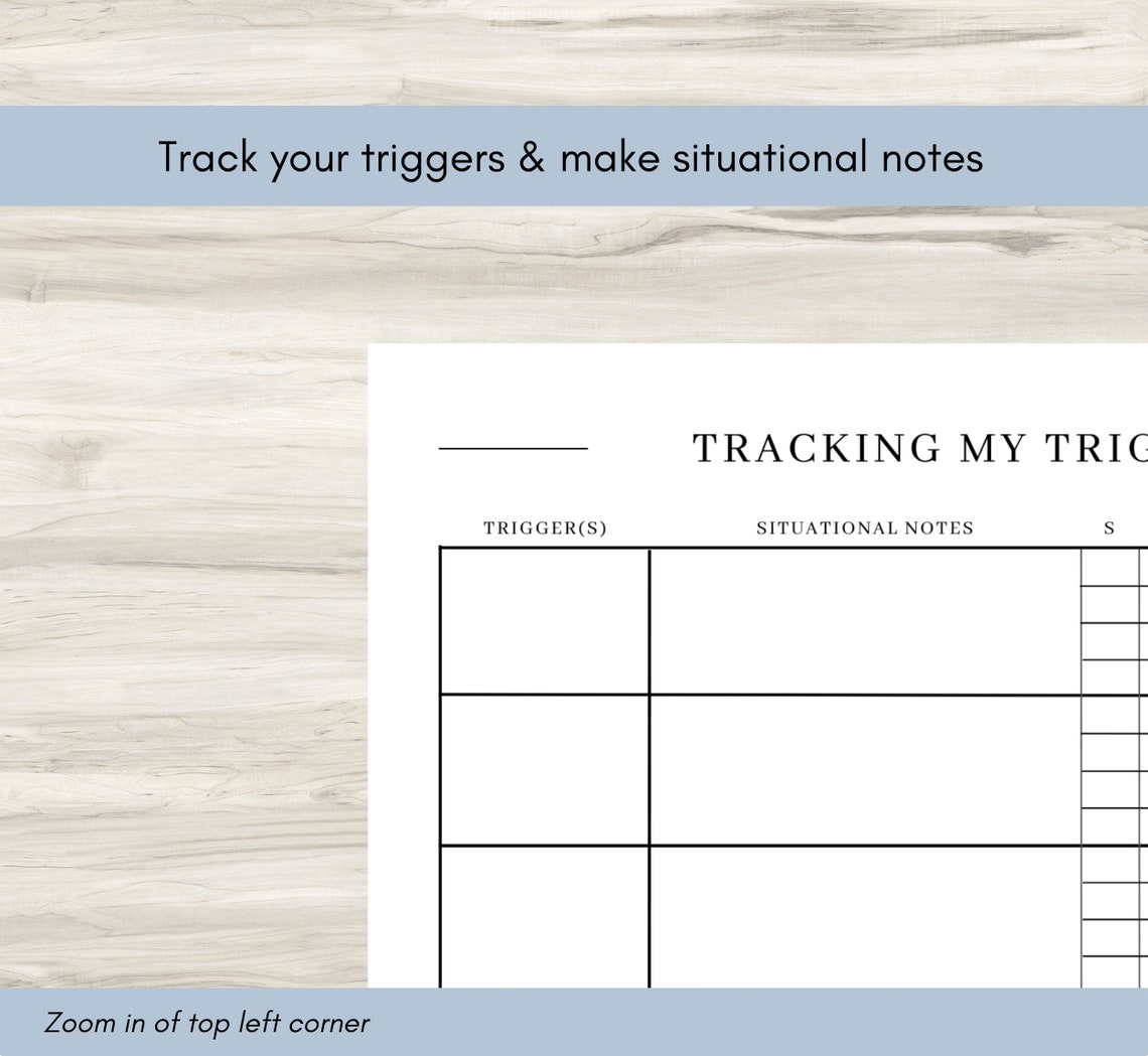 Trigger Tracker Trigger Processing Digital Thought | Etsy