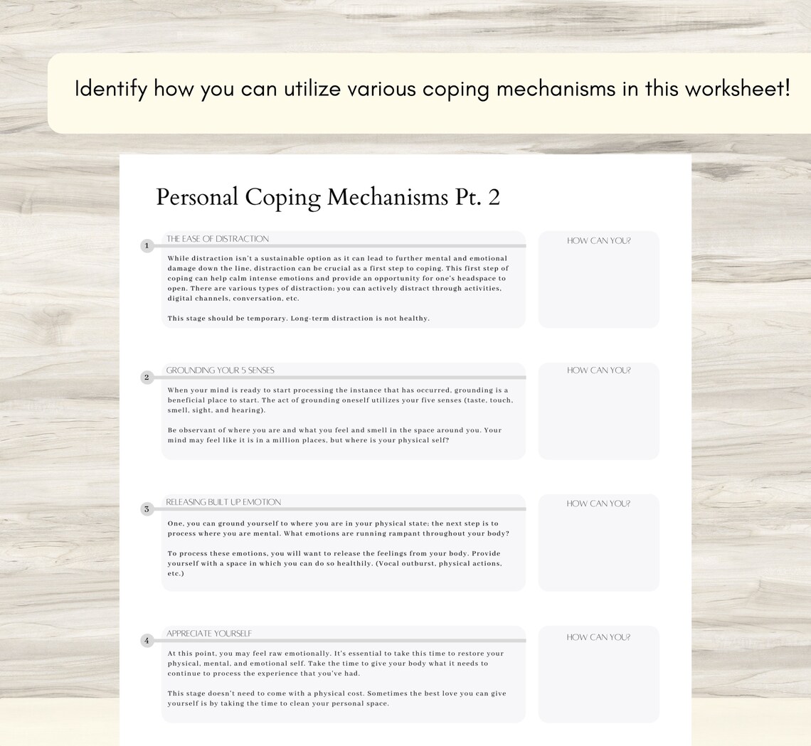 Coping Mechanisms Coping Skills Coping Skills for Kids - Etsy