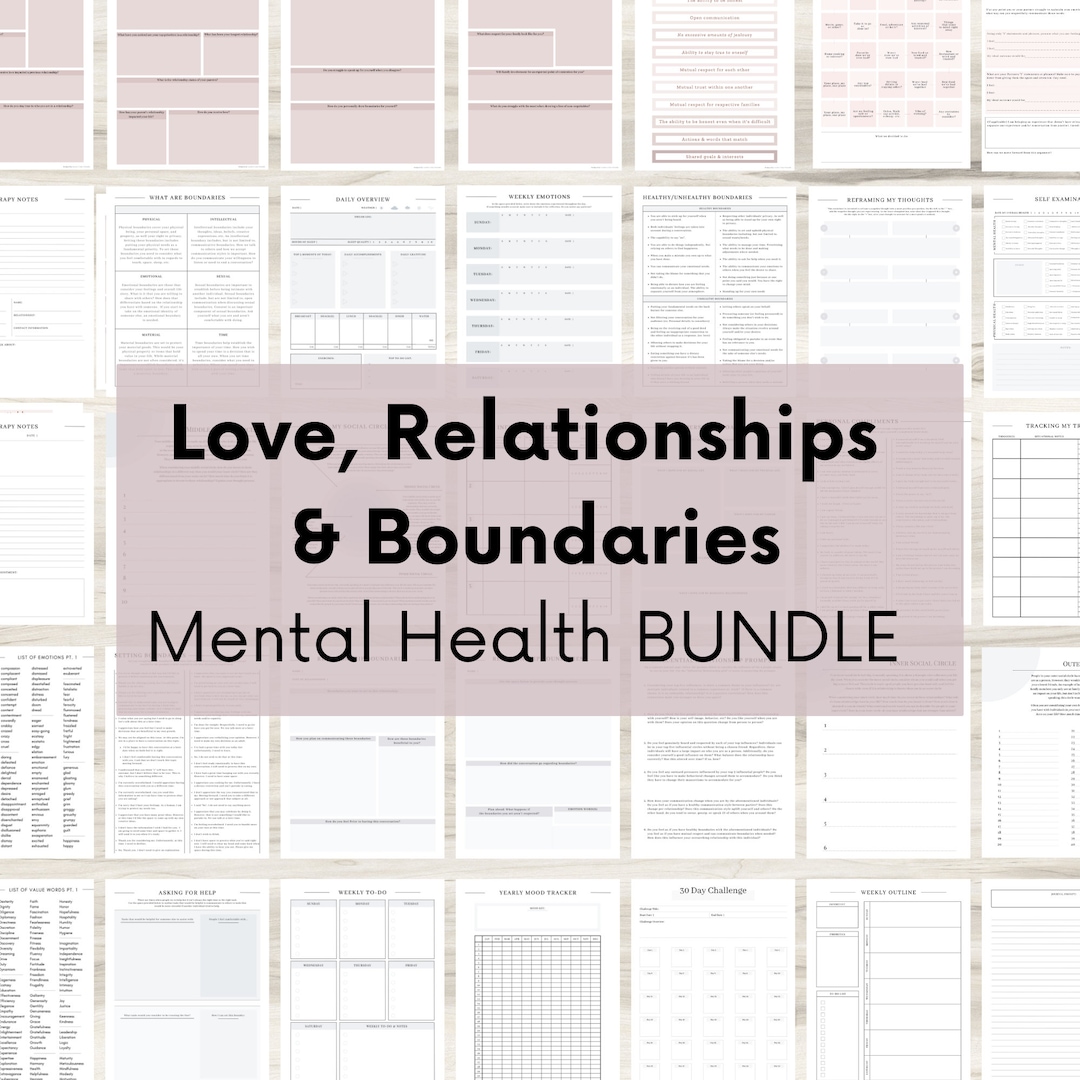 Relationships, Love, & Boundaries Bundle | Non-negotiables ...