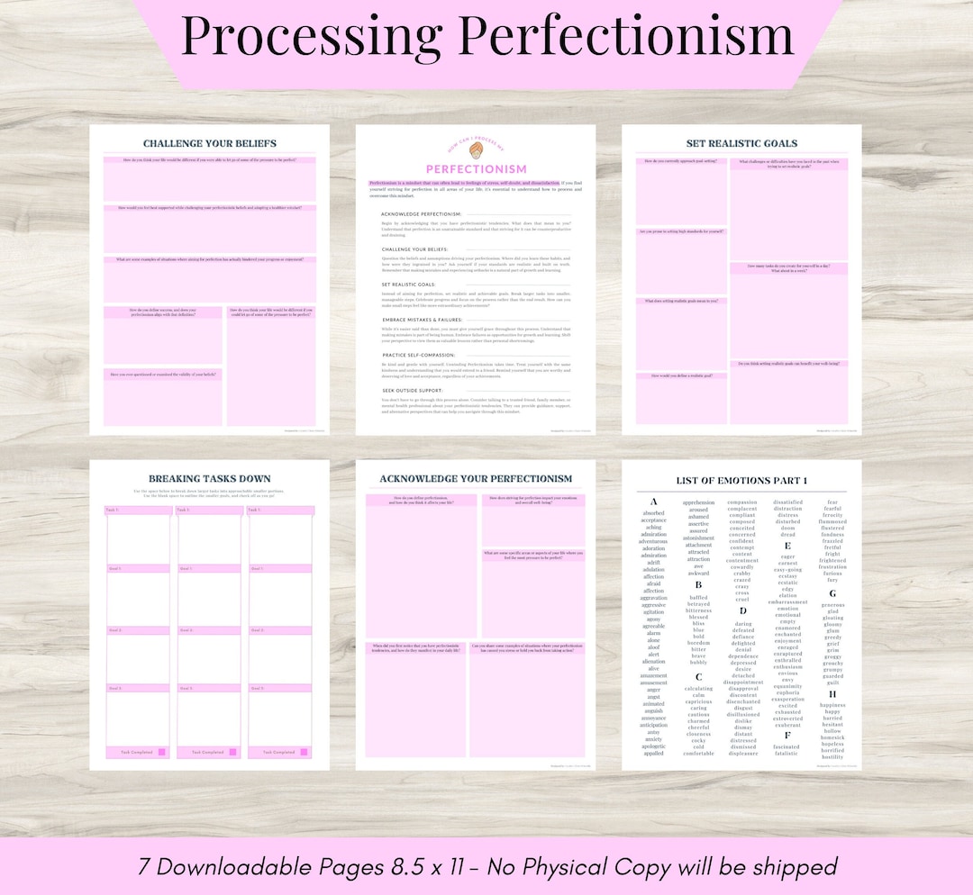 Processing Perfectionism, Embrace Imperfection, Self Reflection ...