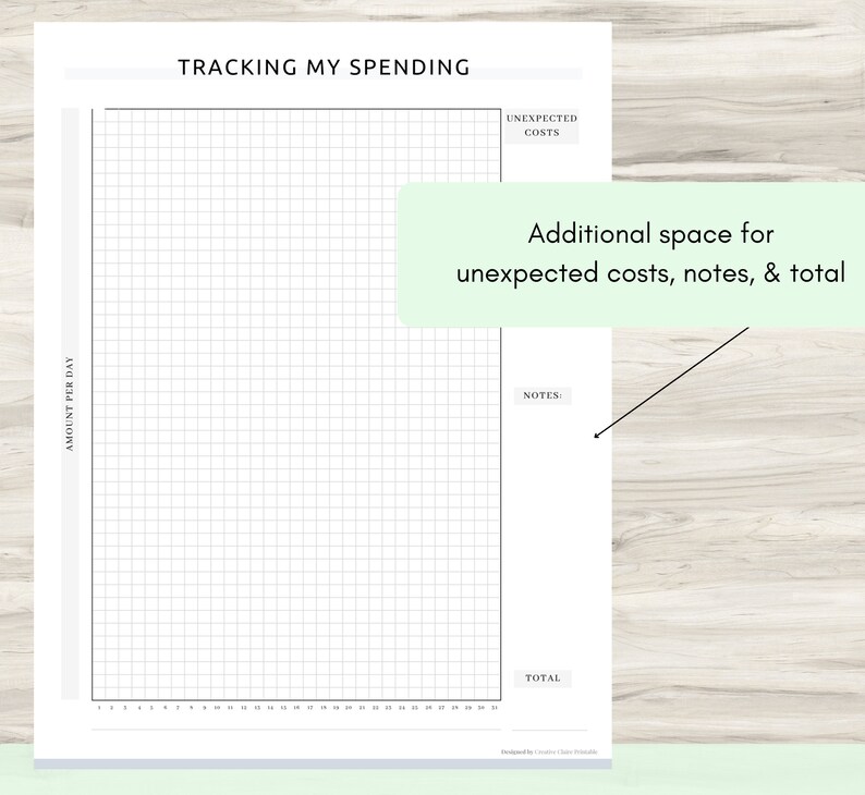 Track My Spending Bill Tracker Printable Bill Template - Etsy