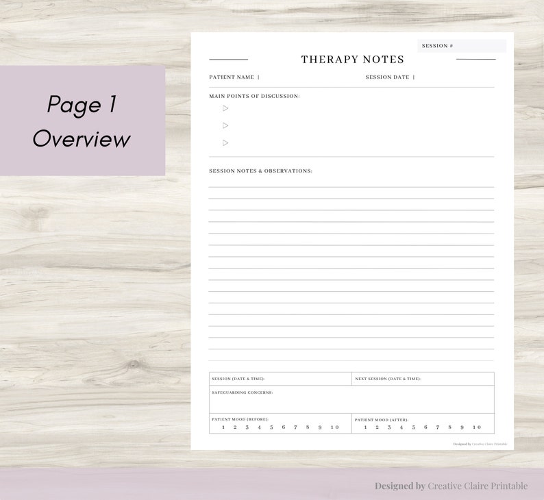 Therapist Note Sheets, Therapist Worksheet, Therapist Note Template ...