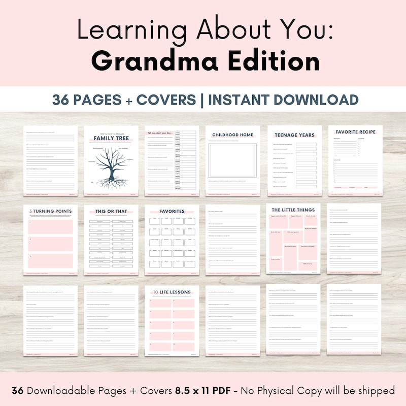 Grandmother Legacy Book - Etsy