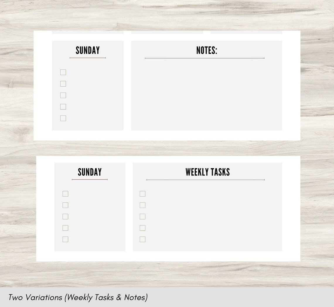 Adult Chore Chart Productivity Chart for Families Adults & | Etsy