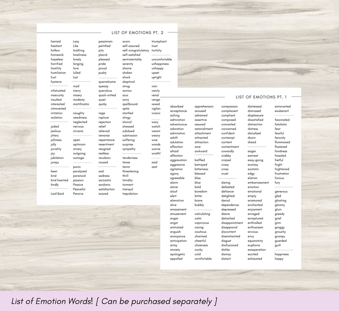 Self Esteem Processing Journal Pages for Daily Self Care - Etsy