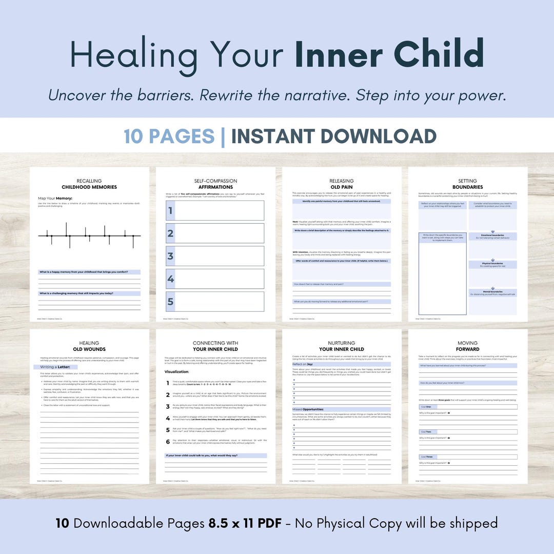 Inner Child Healing Workbook: Activities, Prompts, and Tools for Self ...