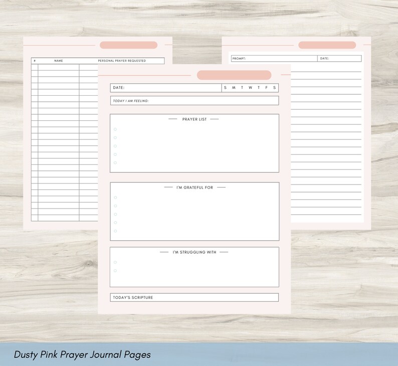 Printable Prayer Journal Bible Study Planner Daily - Etsy