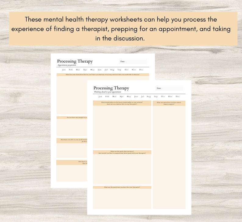 Processing Therapy Finding a Therapist Goals and Envisioning - Etsy