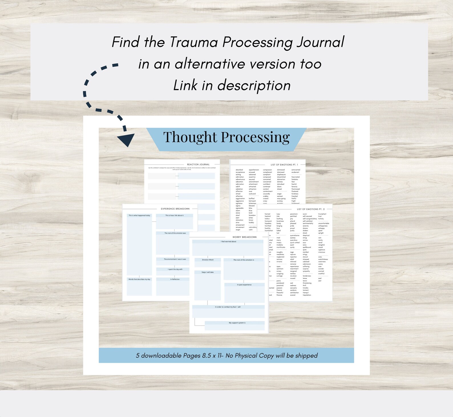 Thought Processing Journal Thought Challenging Worksheets - Etsy