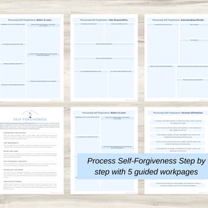 Self-forgiveness Journal: Mental Health Workbook (PDF Download) - Etsy
