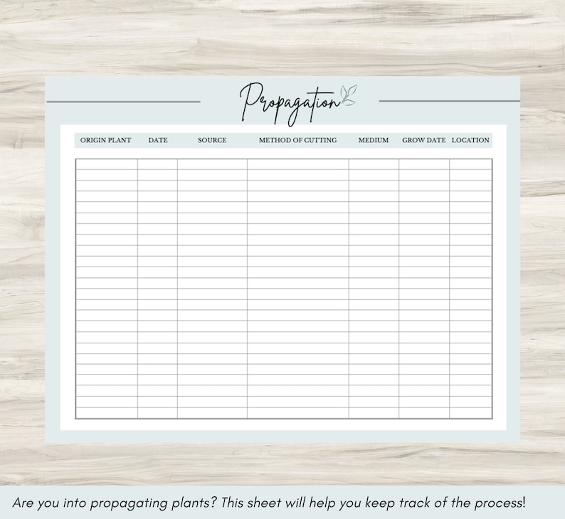 House Plant Journal Printable Plant Caretaker Log Indoor - Etsy