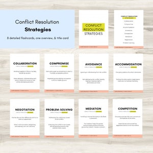 Conflict Resolution Flashcards, School Counselor, Restorative Justice ...