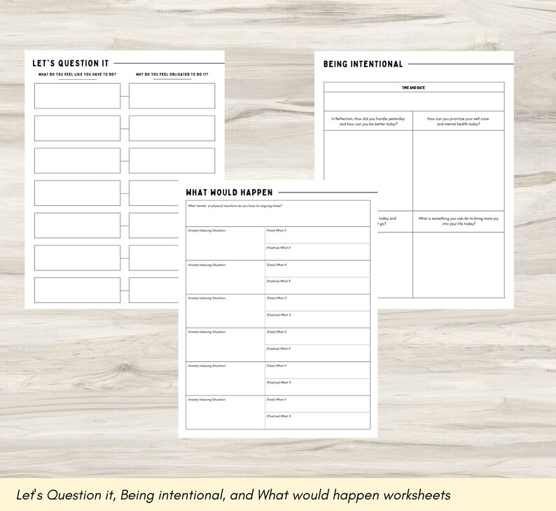 Therapy Journal Worksheets 2 Digital Mental Health Pages - Etsy