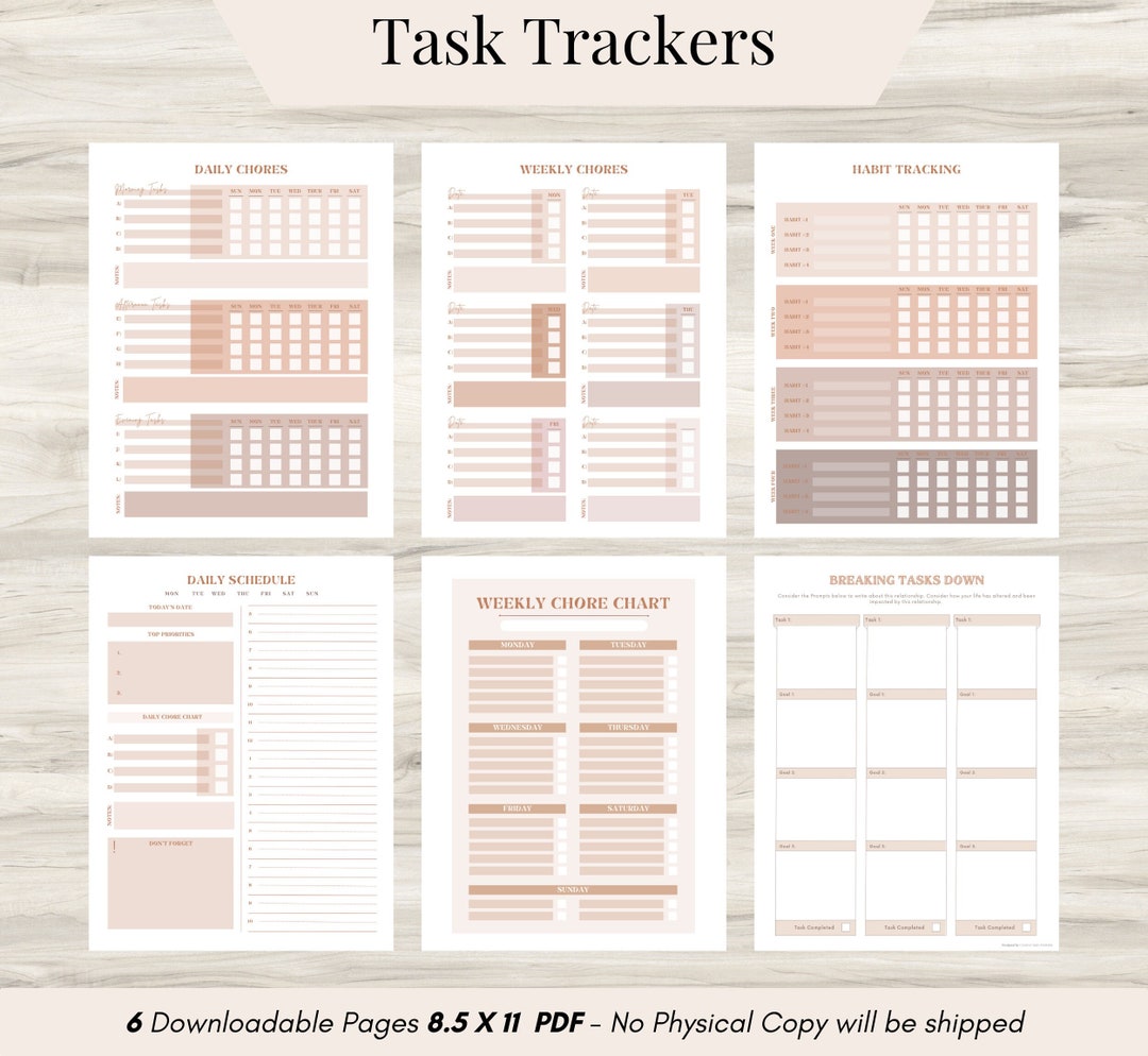 Task Trackers for People With Cluttered Minds, Executive Function, ADHD ...