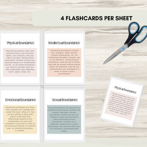 Boundaries Flashcards, Boundaries Therapy Card Deck, Setting Healthy ...