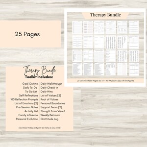 Mental Health Bundle, Therapy Journals, Mental Health Worksheets ...
