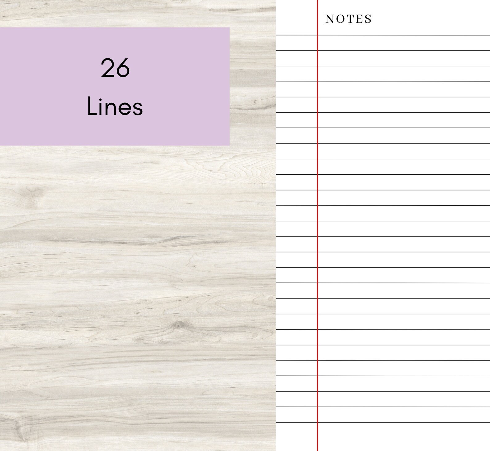 Blank Notes Sheet Blank Notes Template Digital Student | Etsy