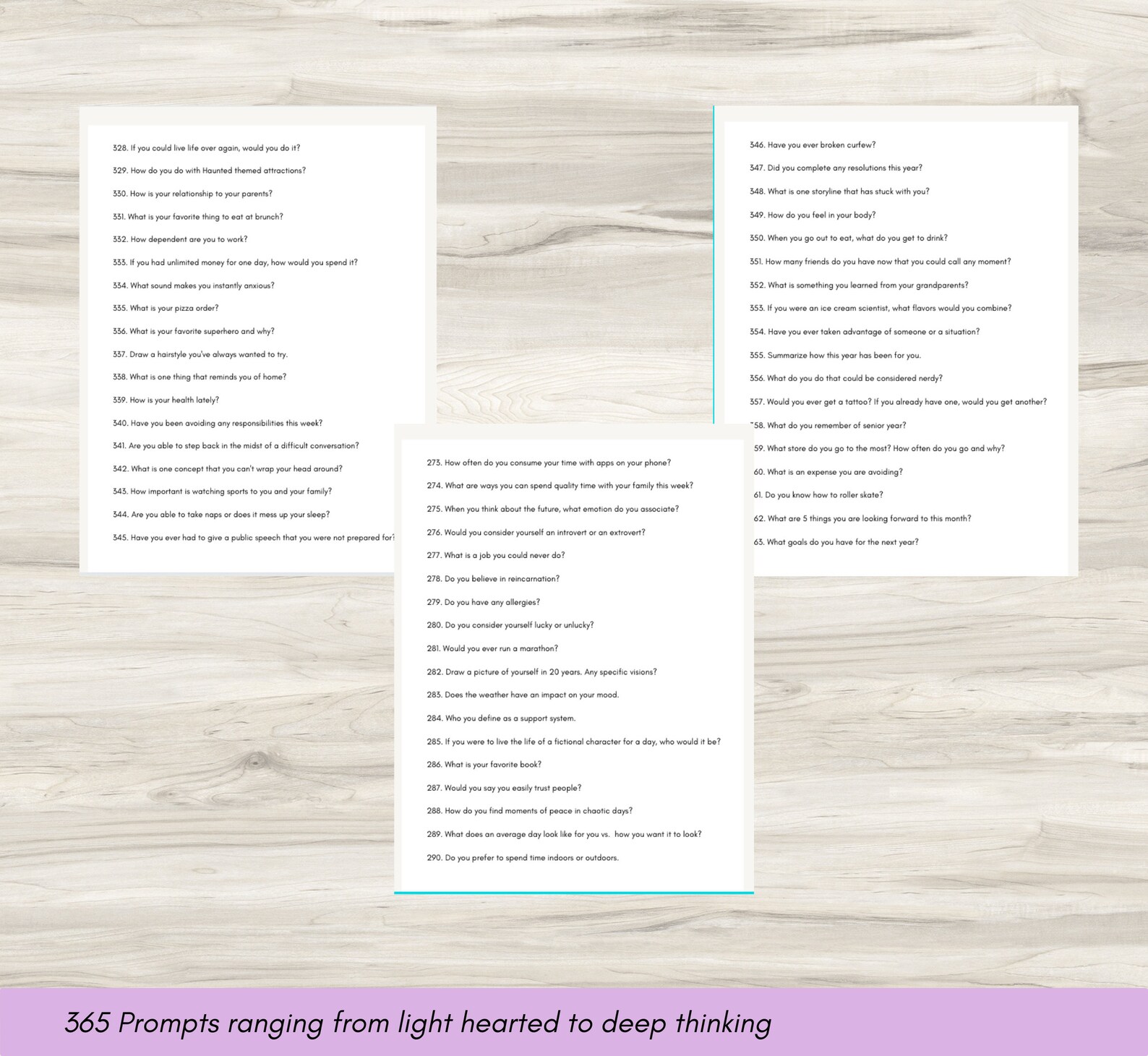 365 Journal Prompts 365 Mental Health Journal Prompts Self - Etsy