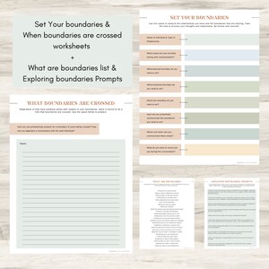 Anxiety Journal, Therapy Journal Worksheets, Digital Mental Health ...