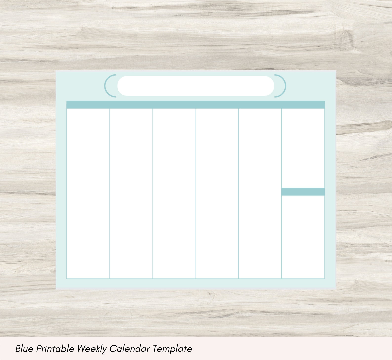 Weekly Calendar Printable Weekly To Do Week Planner Weekly | Etsy