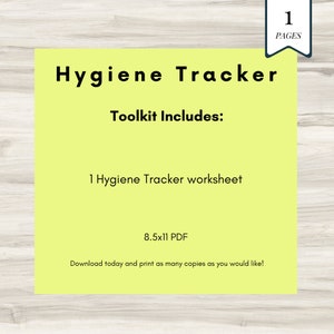 Hygiene Tracker: Personal Cleanliness Monitor, Health Habit Tracker ...